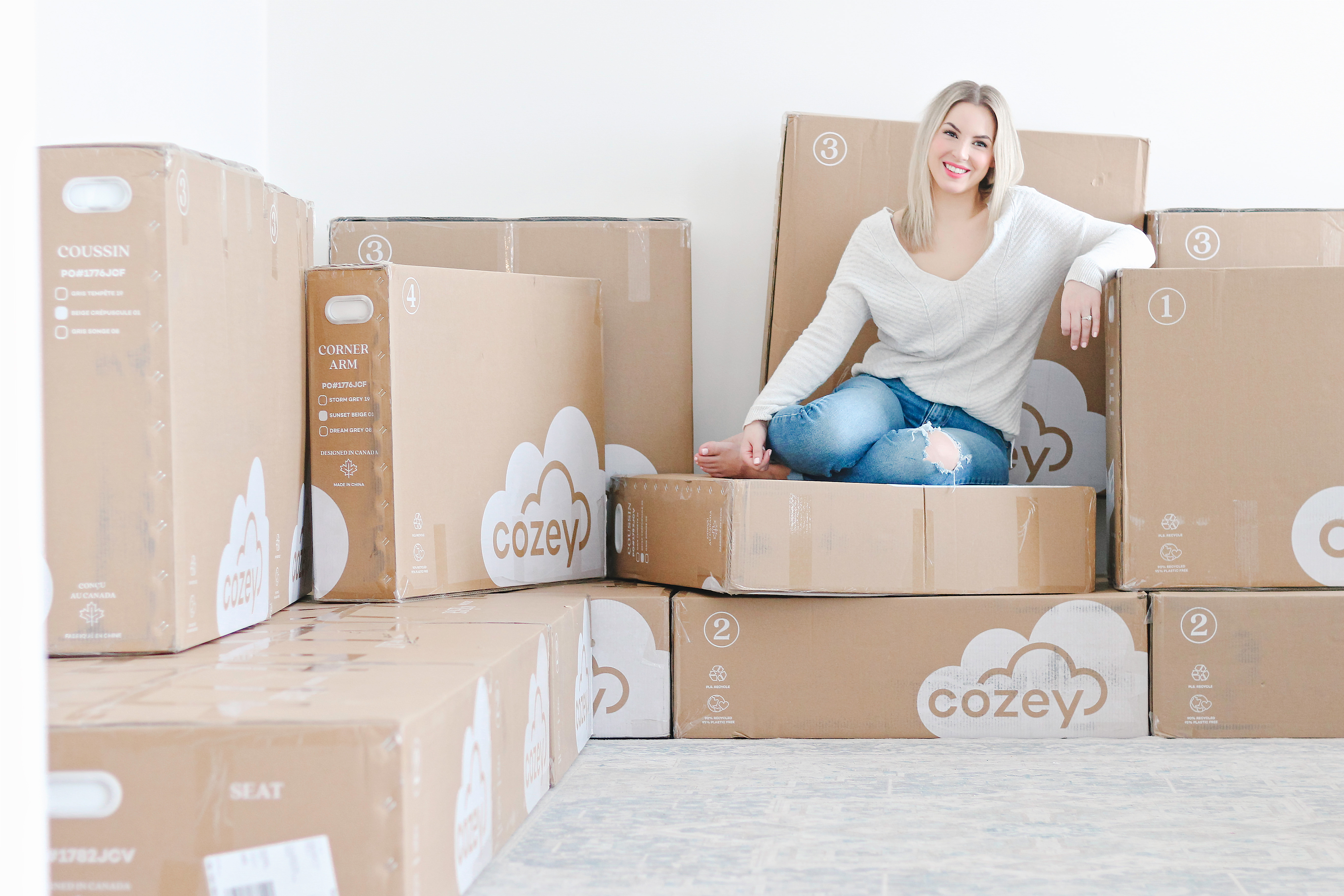 The coziest sofa! – a review of the cozey ciello sectional – LAUREN MINO